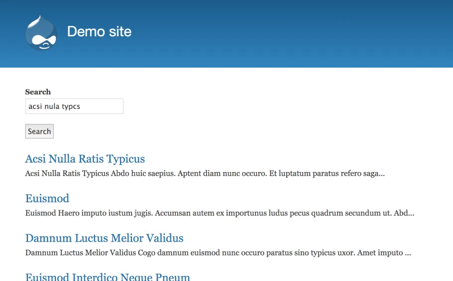 Fast and fuzzy client-side search with Lunr.js and Drupal | PreviousNext
